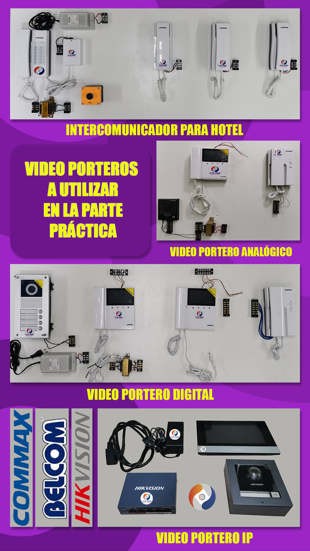 Intercomunicadores y video portero con cerradura eléctrica – Electro ...